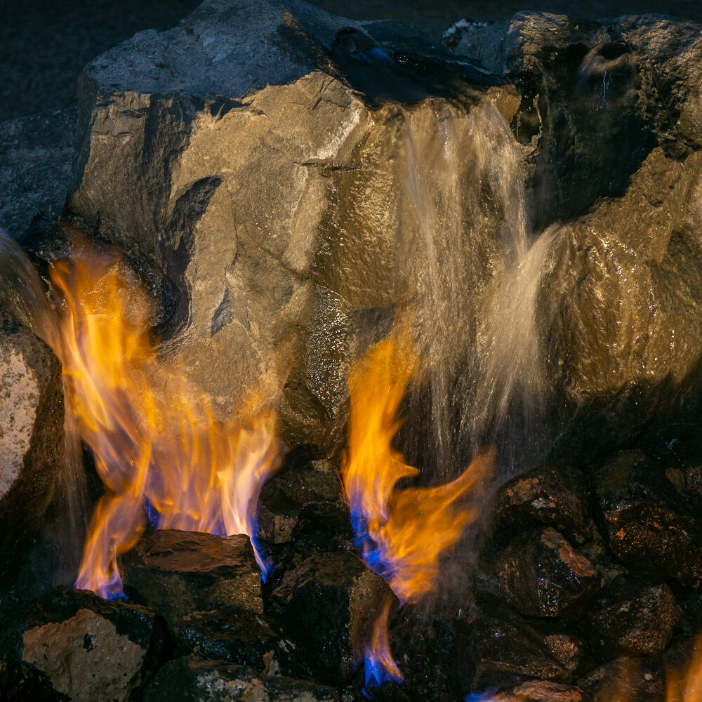 Water and Fire - True Roots Artificial Turf & Landscaping